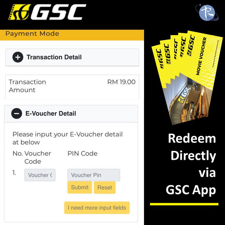 Ren Ecosystem. GSC Movie Ticket Voucher