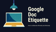 Ren Ecosystem. Mastering the etiquette of Google Docs